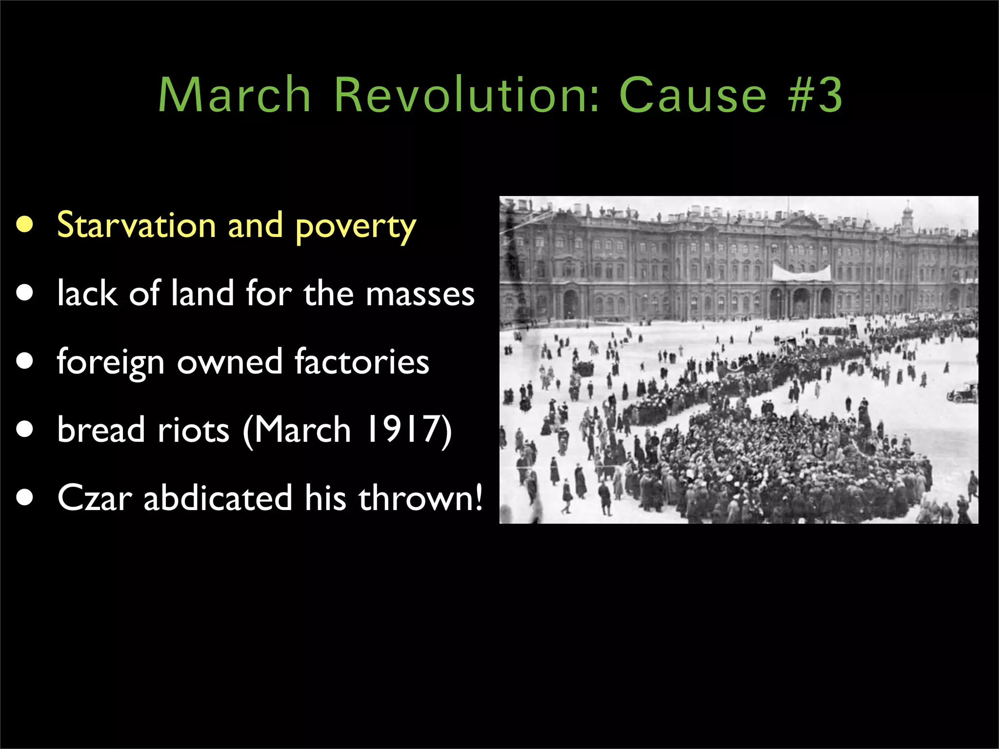 Causes of the Russian Revolution | PDF