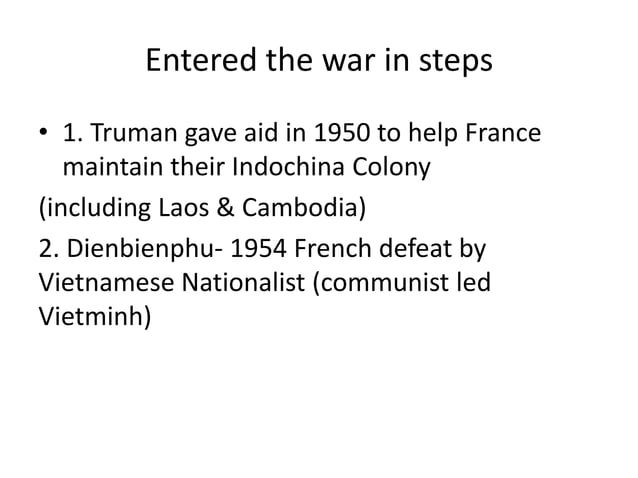Causes of the vietnam war | PPT