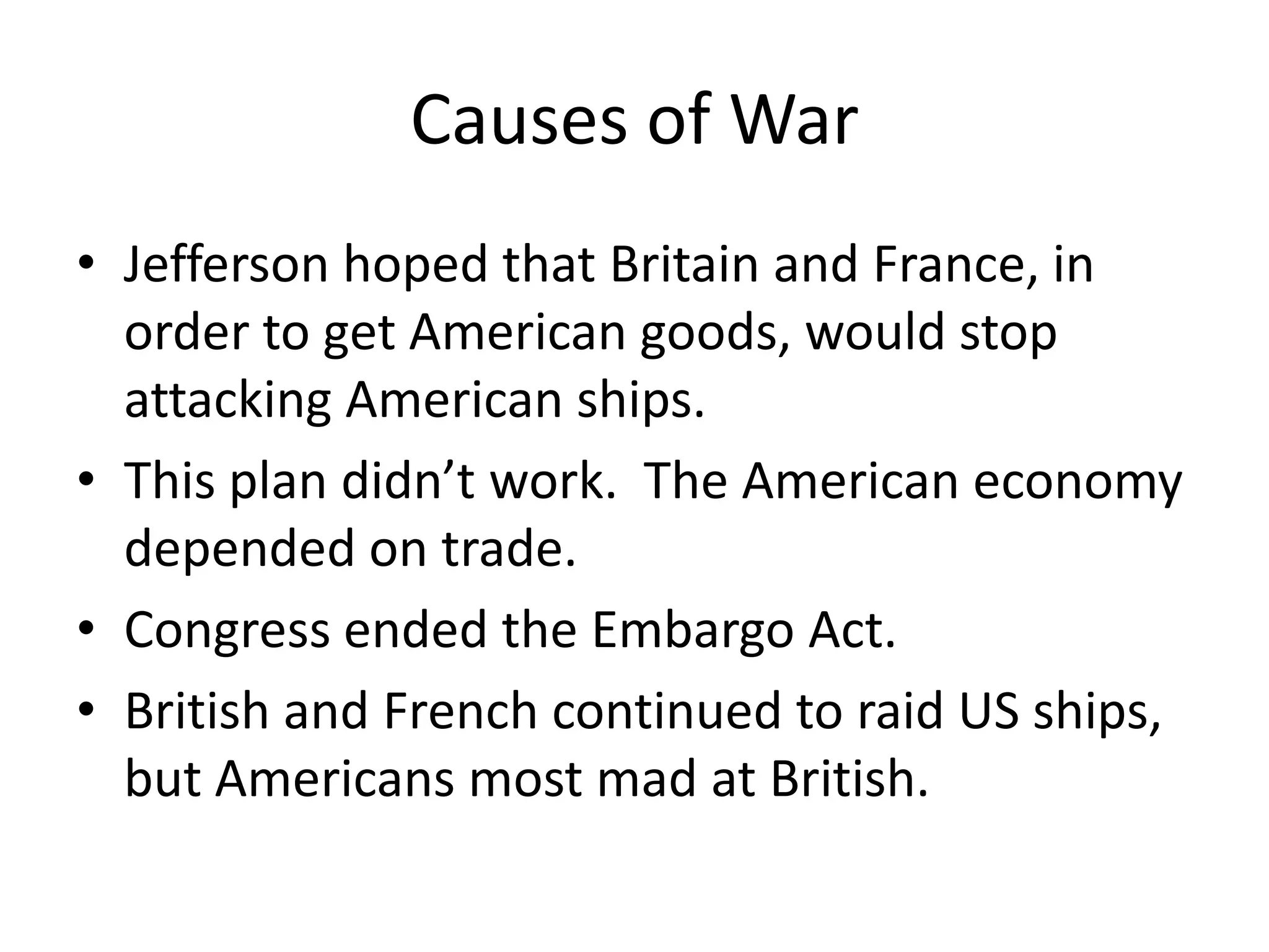 Causes of the War of 1812 | PPTX