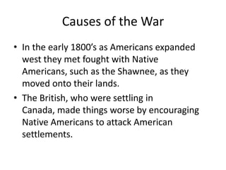 Causes of the War of 1812 | PPT