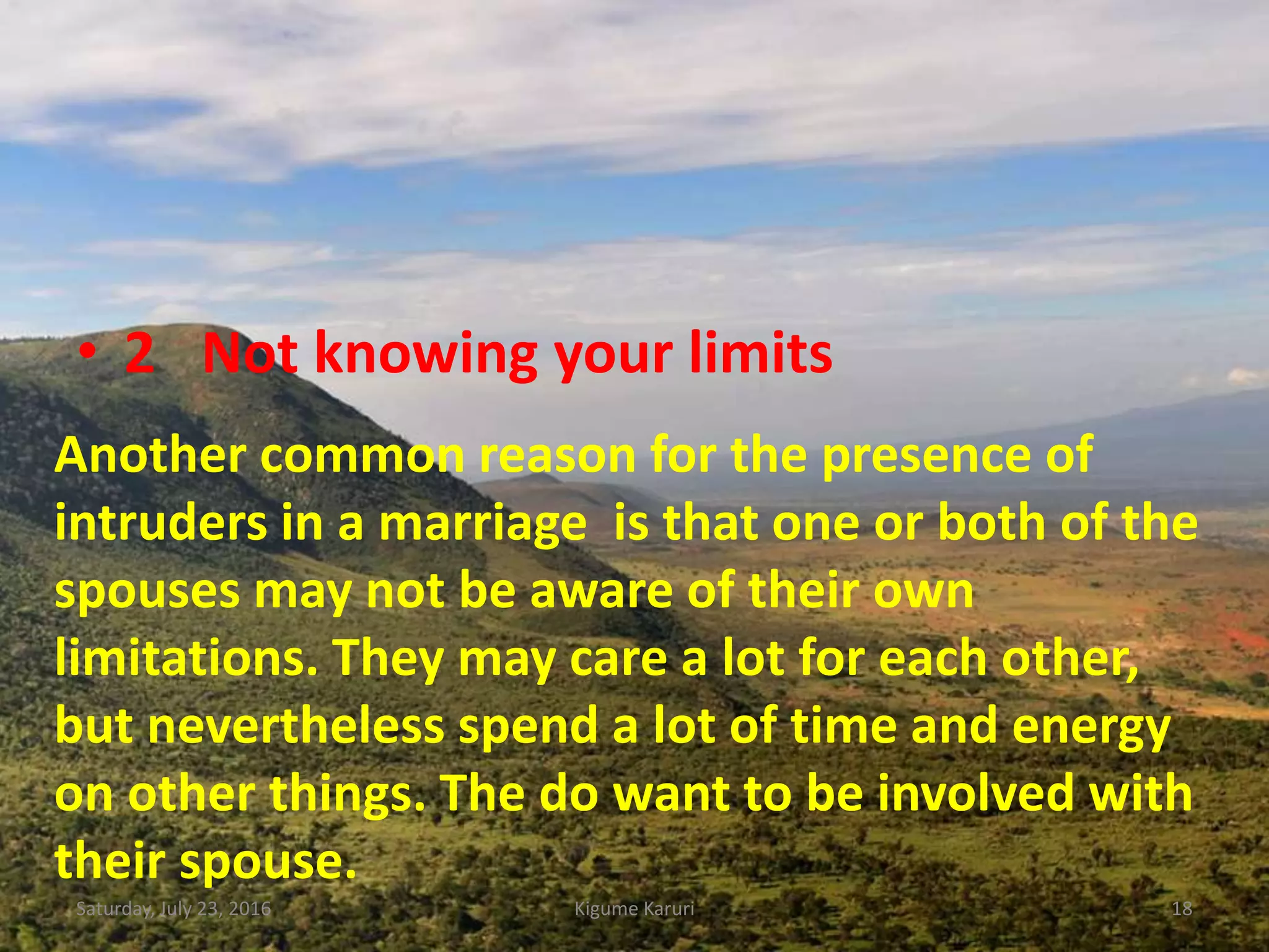 Causes of Third Parties in Our Marriages | PPTX