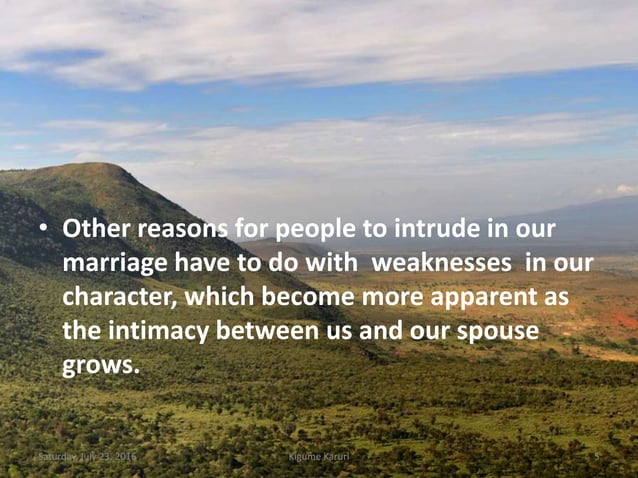 Causes of Third Parties in Our Marriages | PPT