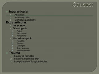 Causes of trismus | PPTX