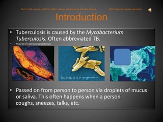 CAUSES OF TUBERCULOSIS POWERPOINT | PPTX