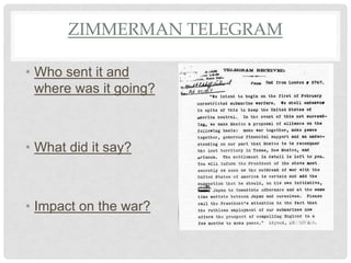 Causes of US Entry Into WWI.ppt