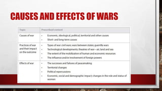 Causes of wars | PPTX | Death, Injury, or Military Conflict | Sensitive ...