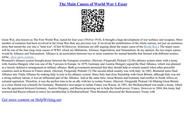 Causes Of World War 1 Dbq | PPT