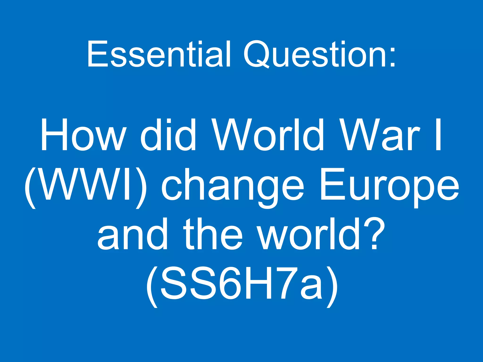 Causes of world war i | PPT