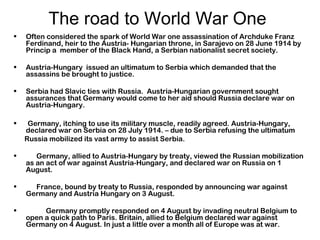 Causes of world war I | PPT