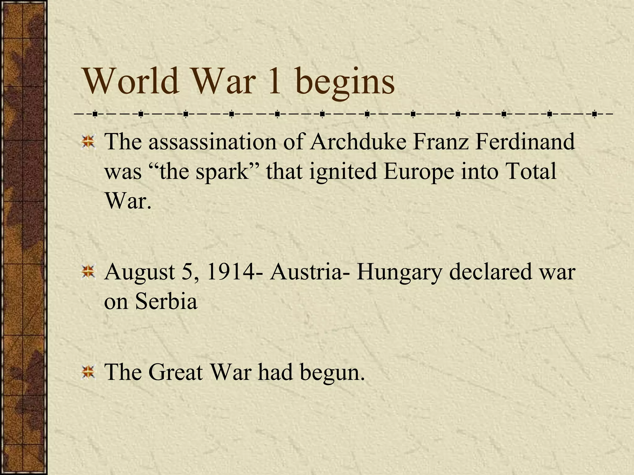 Causes of World War I PPT.ppt