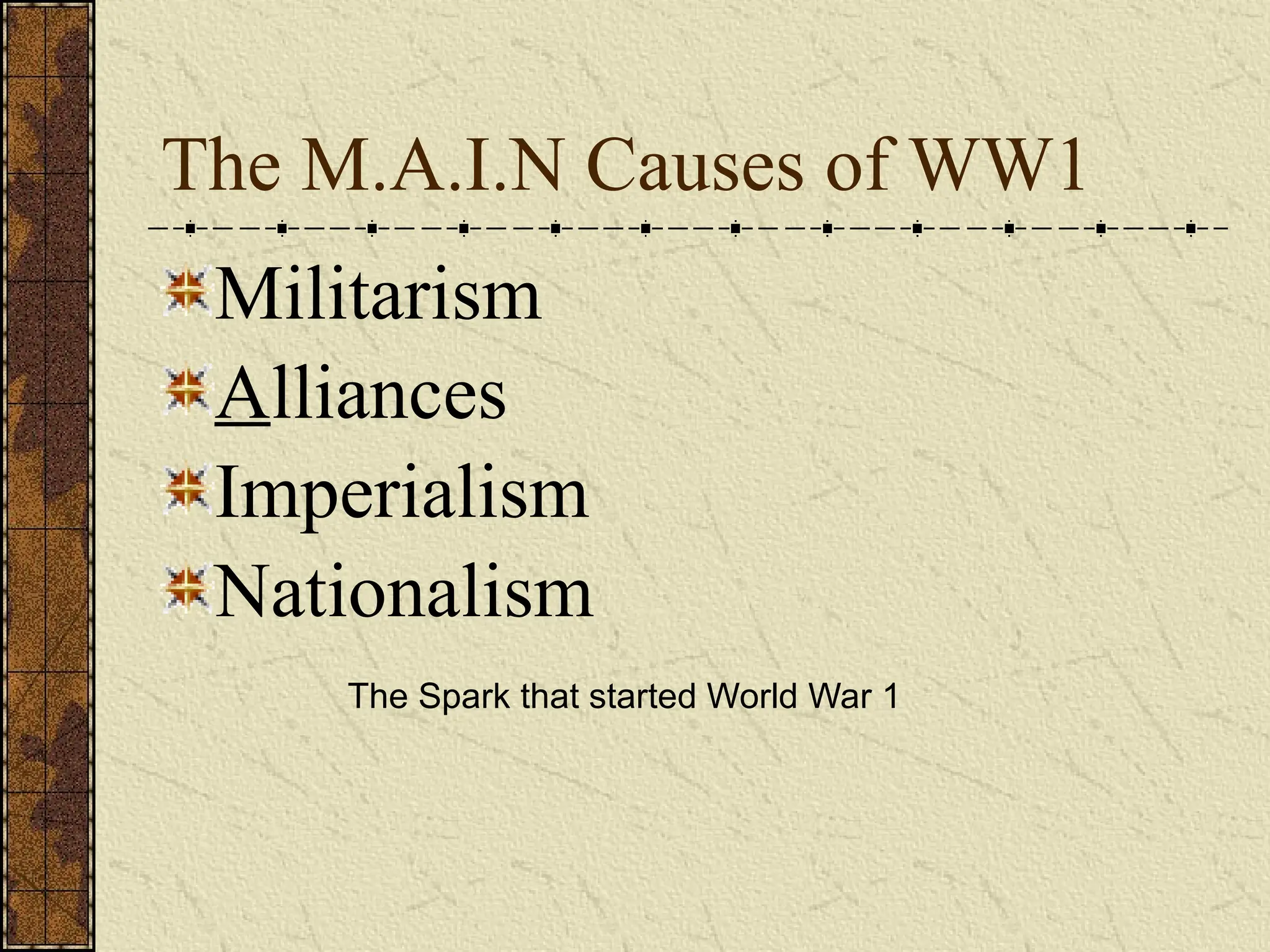 Causes of World War I high school ideas PPT.pptx
