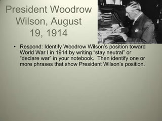 Causes of world war i student notes | PPT