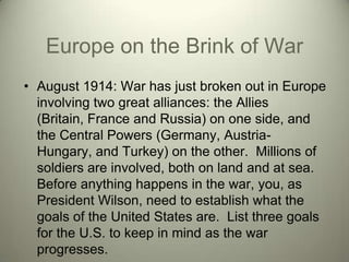 Causes of world war i student notes | PPT