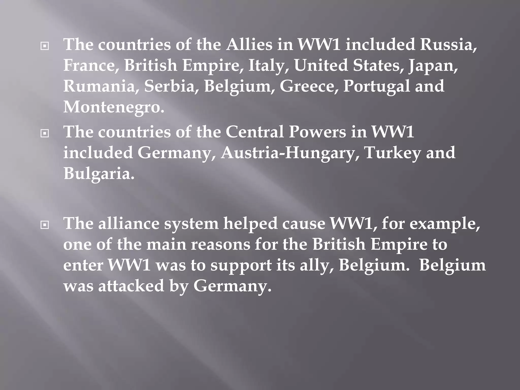 Causes of ww1 | PPTX