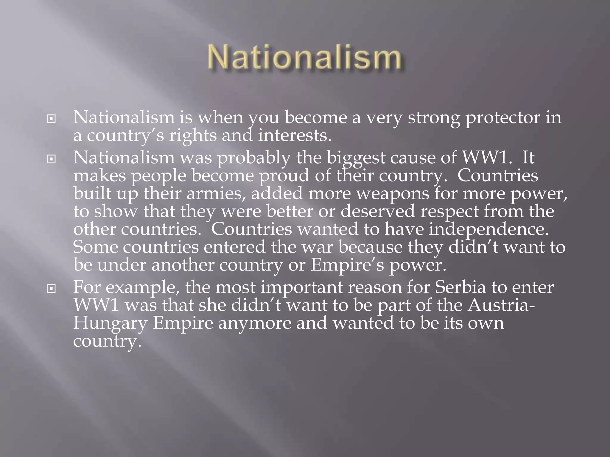 Causes of ww1 | PPTX