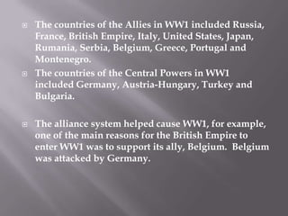 Causes of ww1 | PPTX