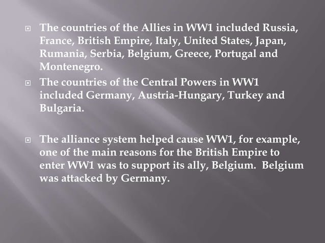 Causes of ww1 | PPTX