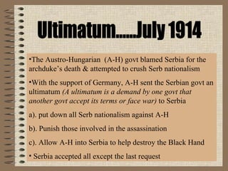 Causes of ww1 | PPT