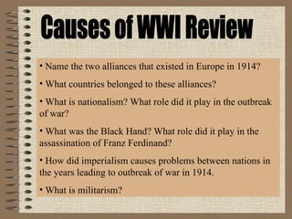 Causes of ww1 | PPT