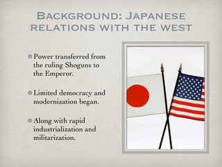 Causes of wwii pacific war | KEY