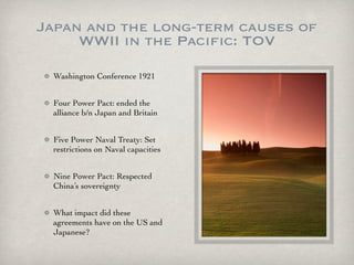 Causes of wwii pacific war | KEY