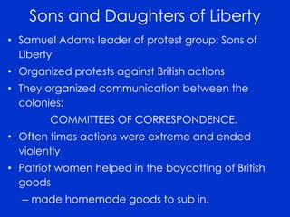 Causes of the American Revolution | PPTX