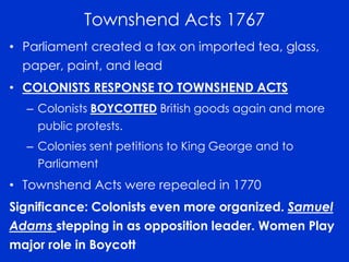 Causes of the American Revolution | PPTX