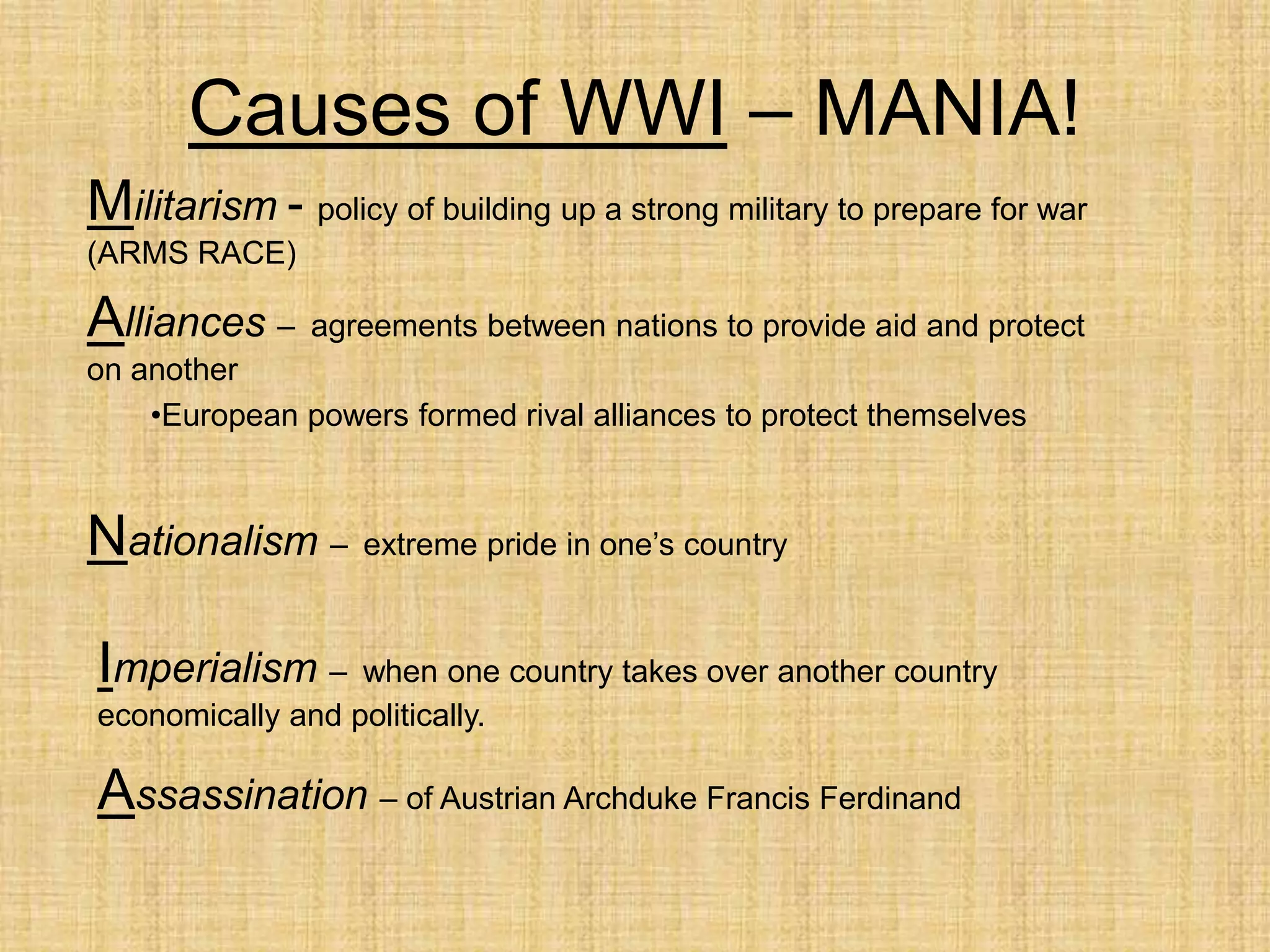 Causes ppt (used) | PPTX