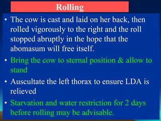 Causes, types and treatment of pain in dairy cattle prof.dr hamed attia ...