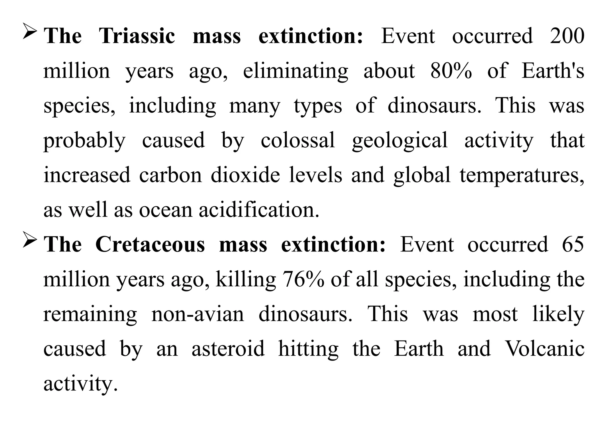 Causes, various types of Extinction.pptx