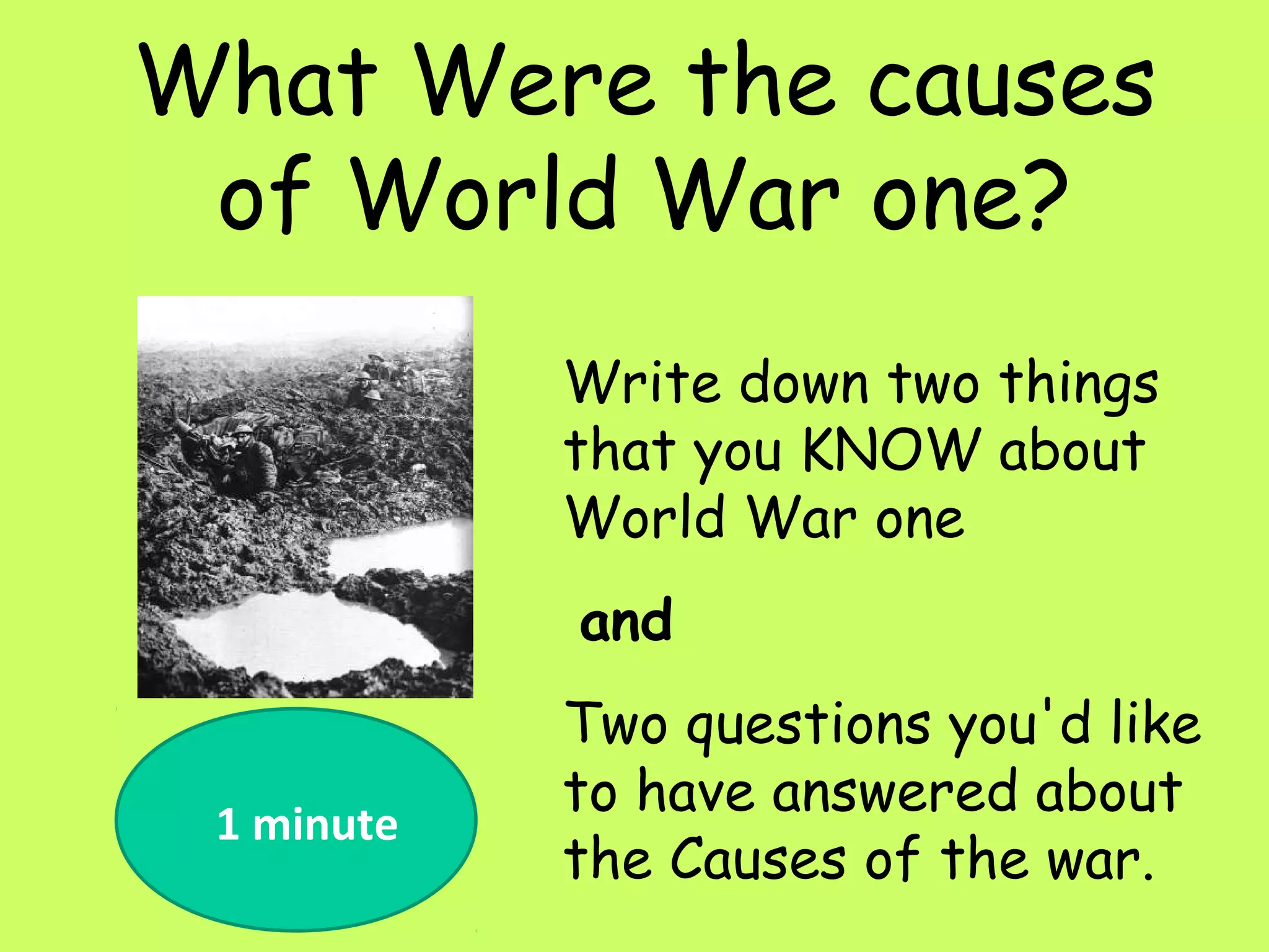 Causes world war one | PPT