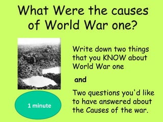 Causes world war one | PPT