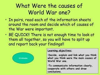 Causes world war one | PPT