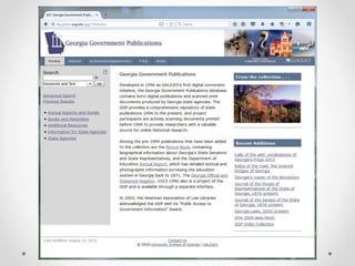 Wisdom, Justice, Moderation: An Overview of Georgia State Government ...