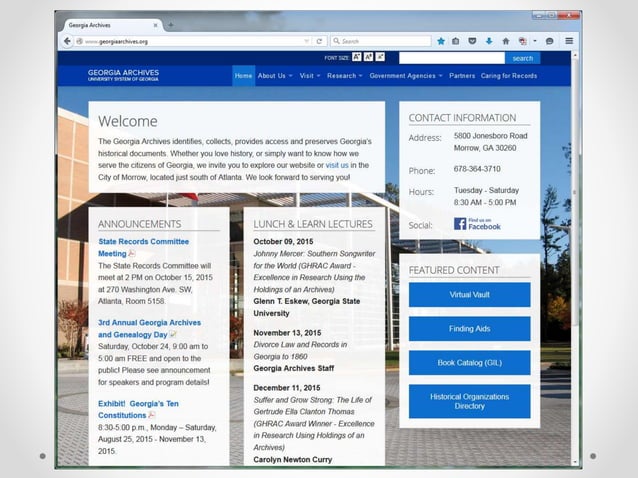 Wisdom, Justice, Moderation: An Overview of Georgia State Government ...