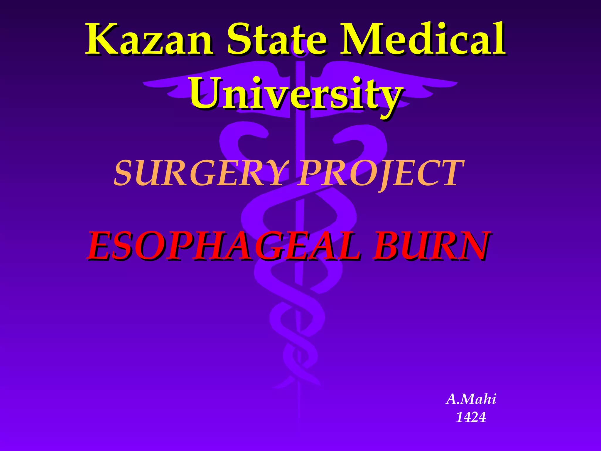 Caustic injury | PPT