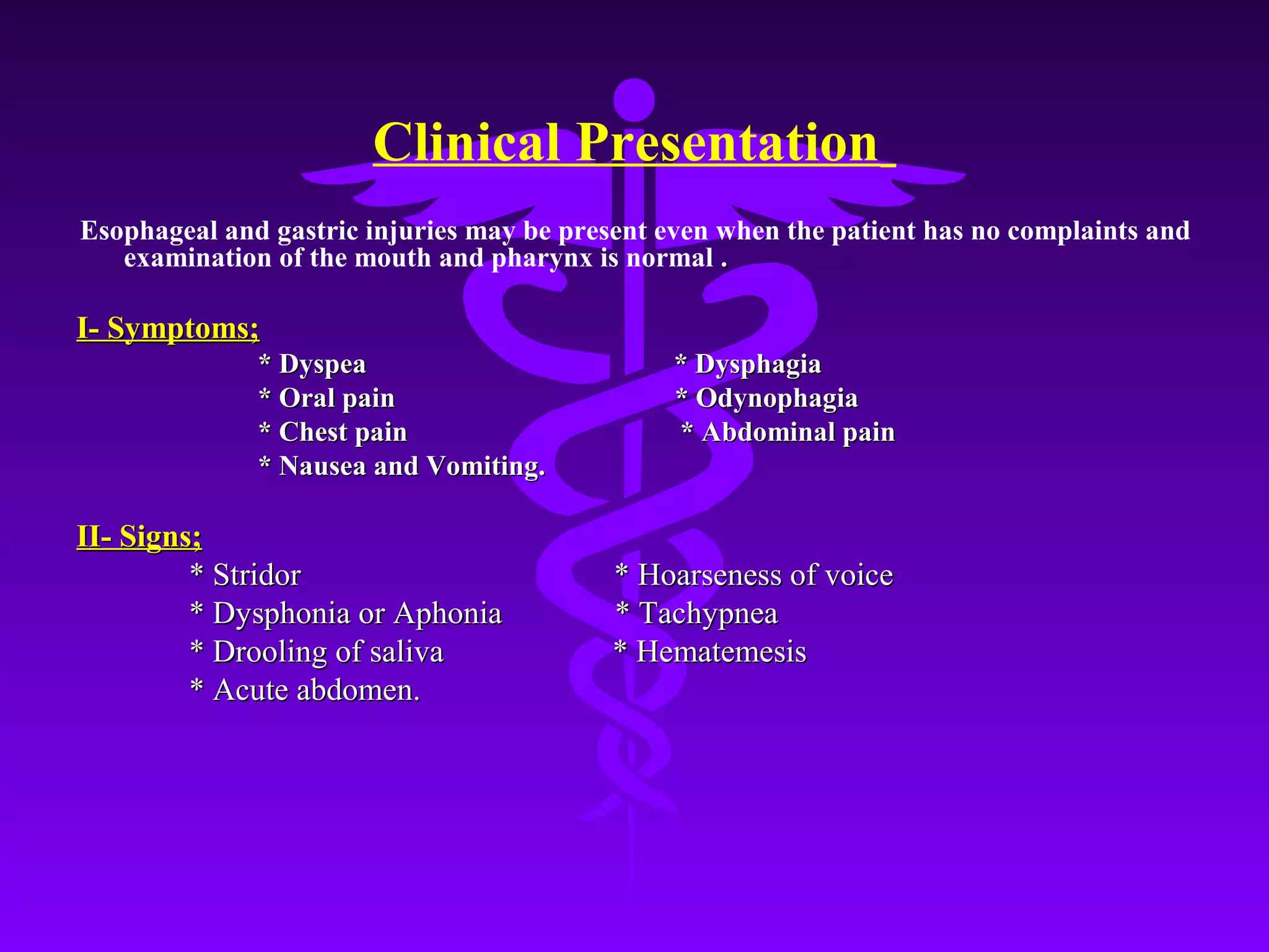 Caustic injury | PPT