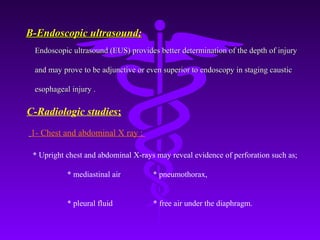 Caustic injury | PPT