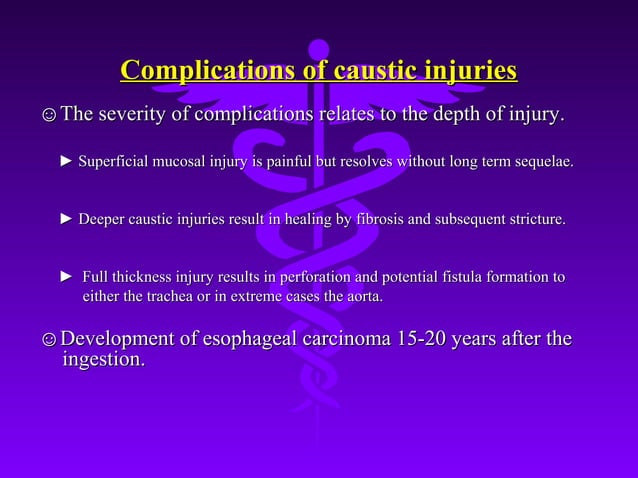 Caustic injury | PPT | Digestive Disorders | Diseases and Conditions