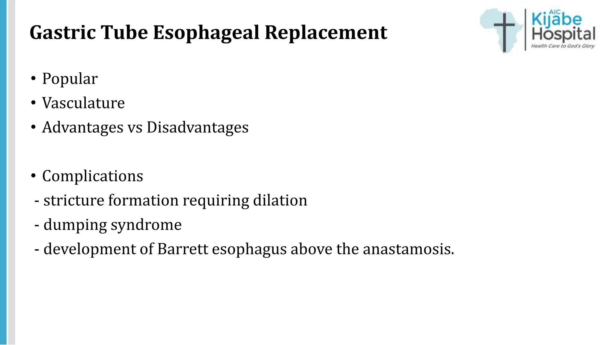 Caustic Injury and Esophageal Replacement.pptx