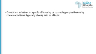 Caustic Injury and Esophageal Replacement.pptx