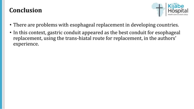 Caustic Injury and Esophageal Replacement.pptx