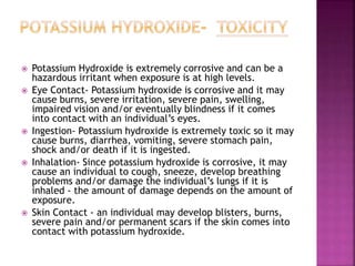 Caustic potash potassium hydroxide Industrial production, applications ...
