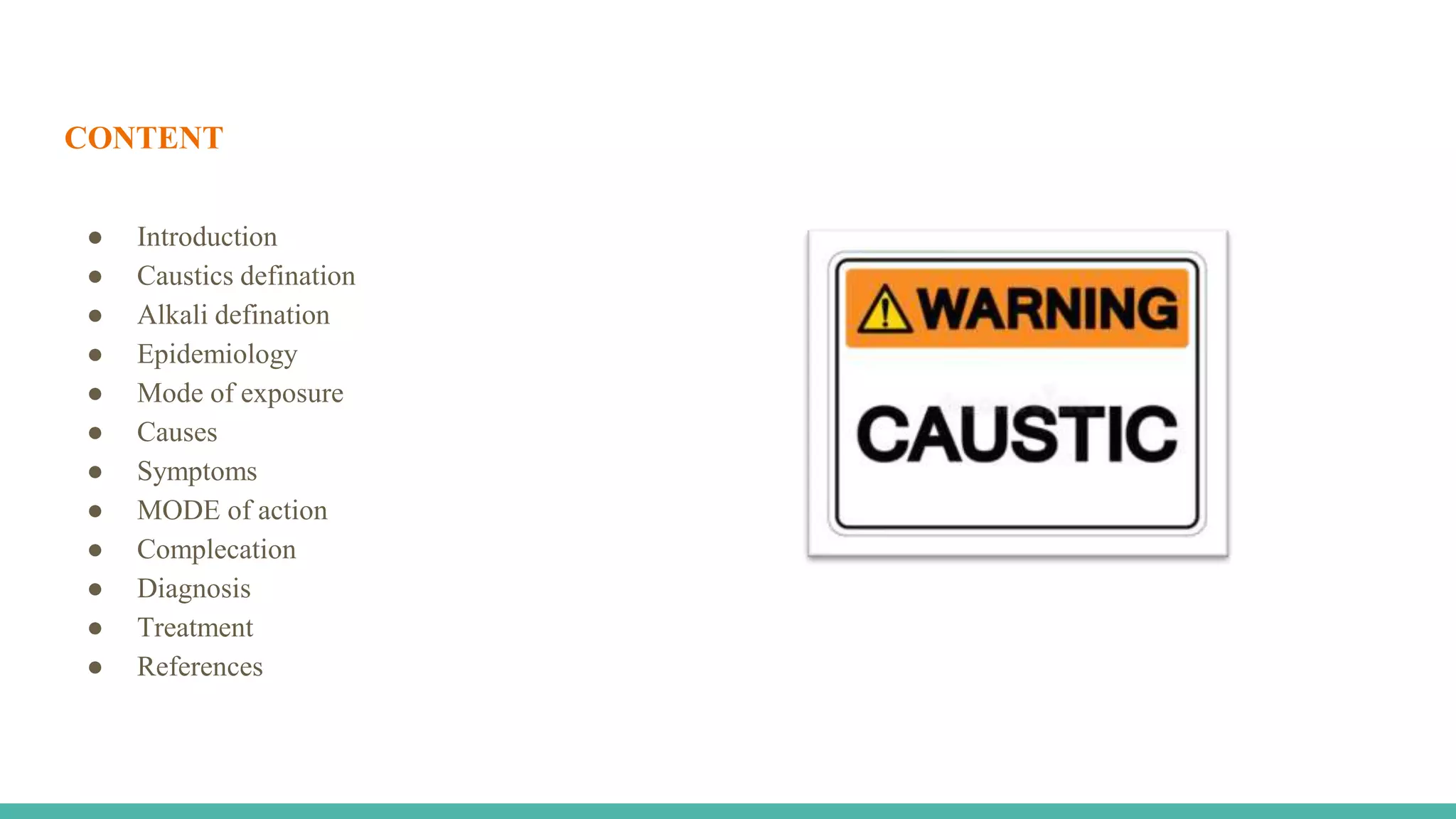 Caustics - Alkali | PPTX