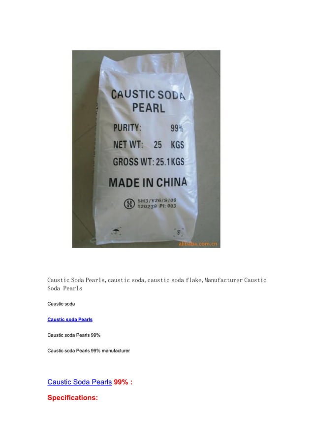 Caustic soda | PDF