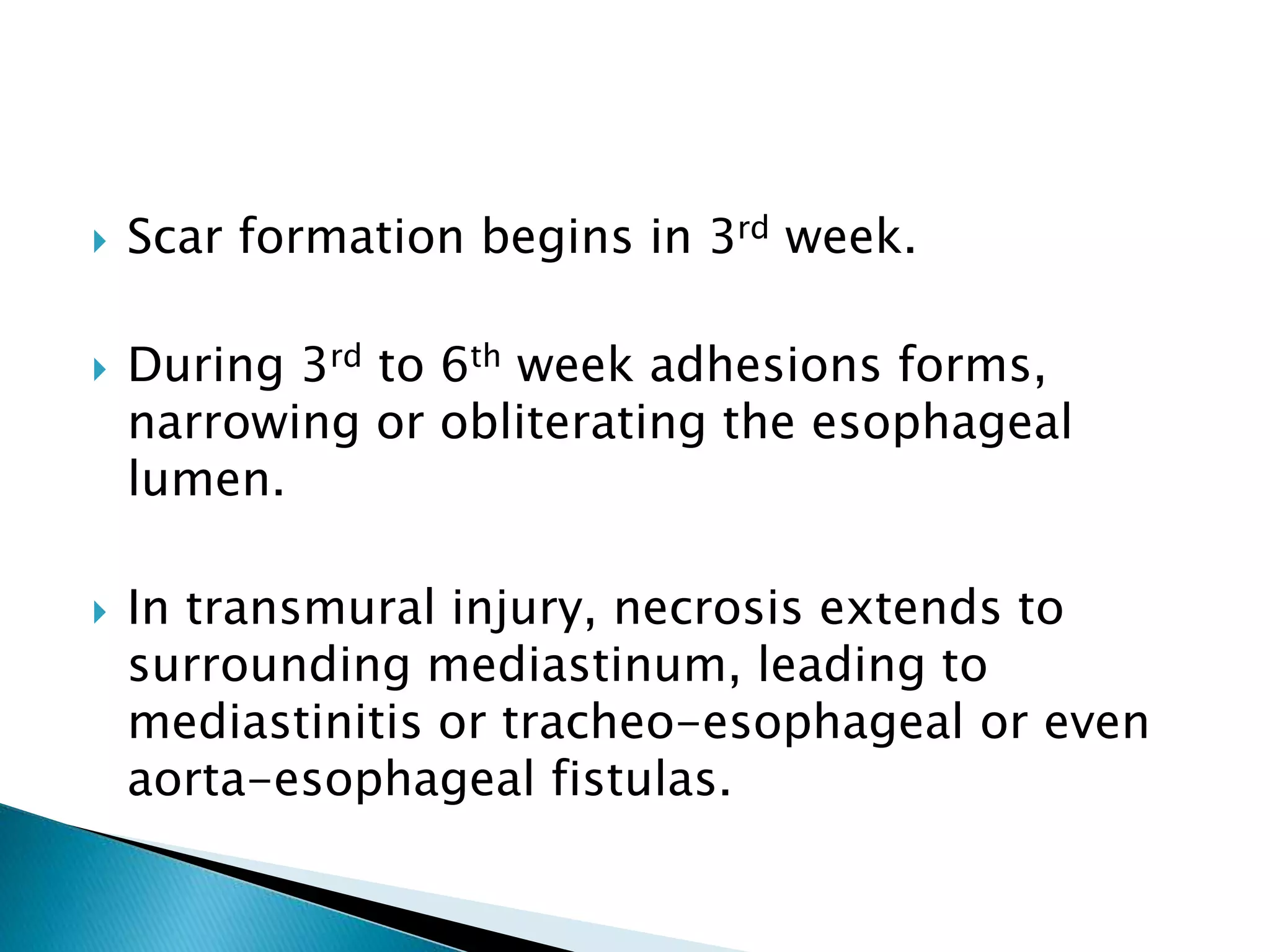 Caustic strictures of the esophagus | PPTX