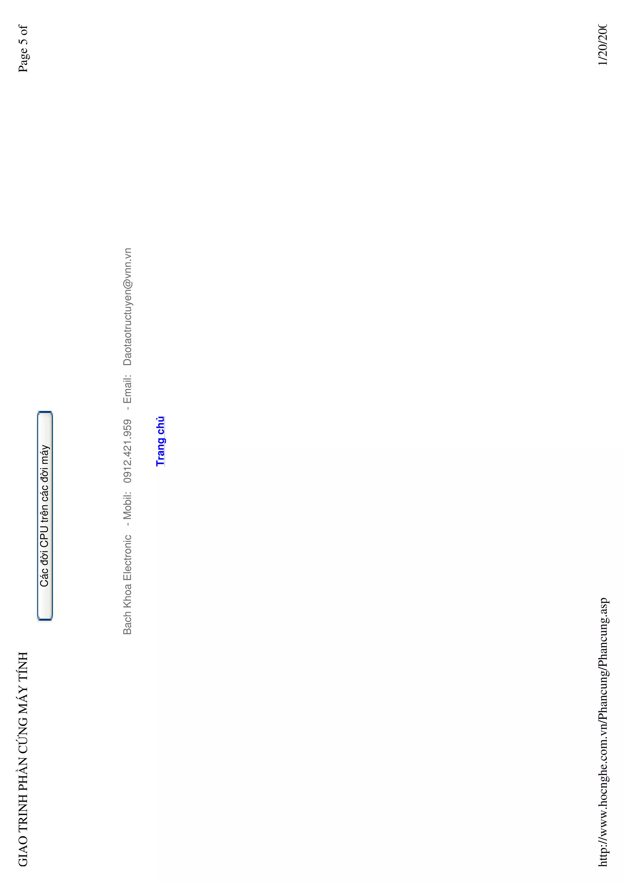 Cau tao va hoat dong cua cpu | PDF