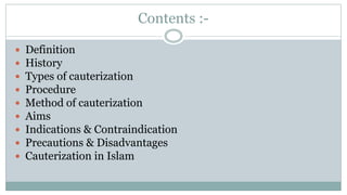 Cauterization | PPTX