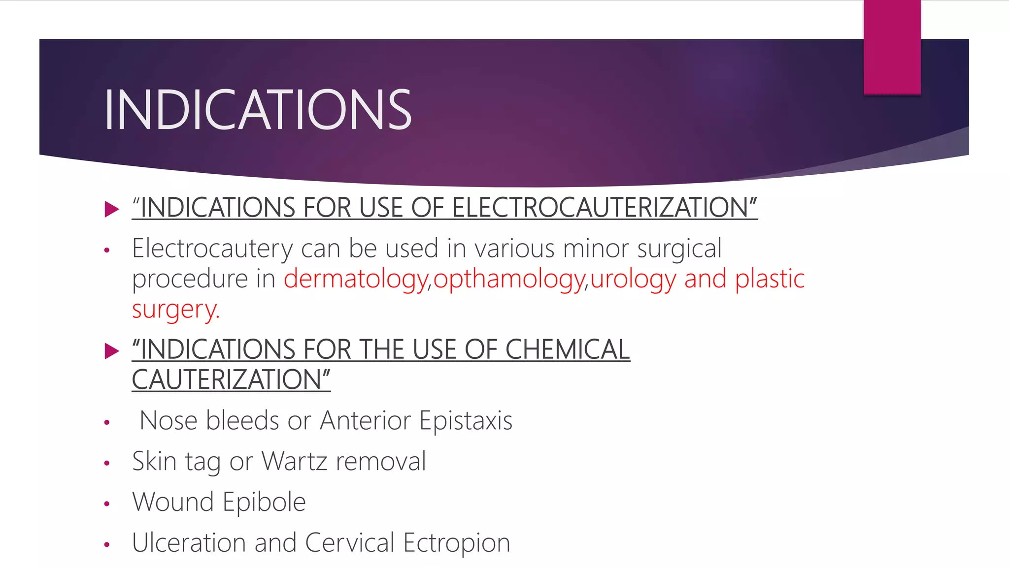 Cauterization | PPTX