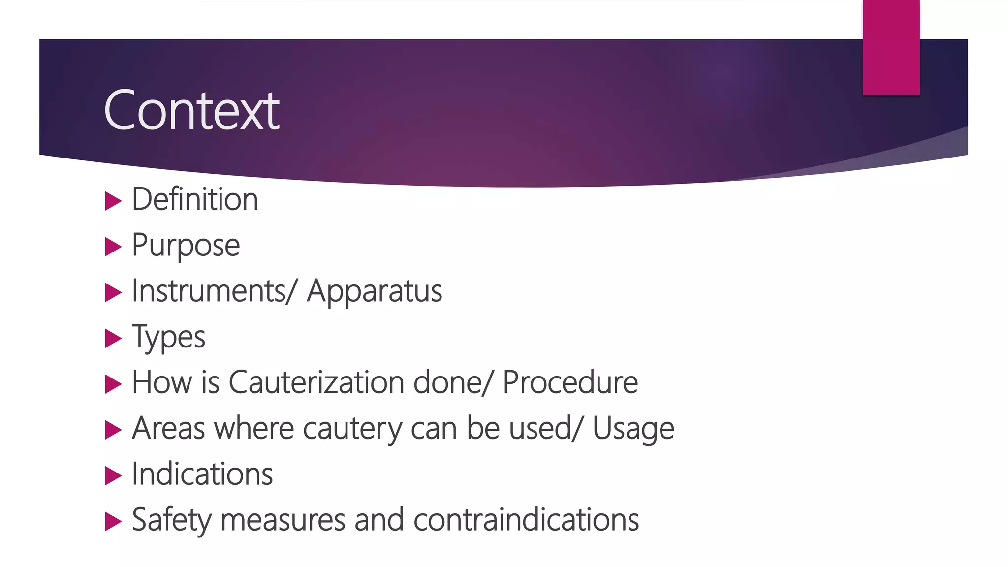 Cauterization | PPTX